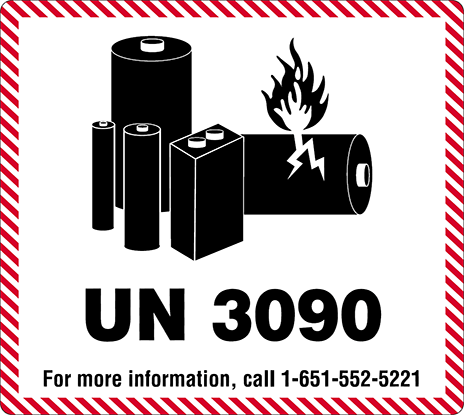 1 item associated with this return label contains a lithium metal battery.